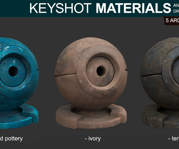 ArtStation - Archeology materials - For Keyshot | Resources