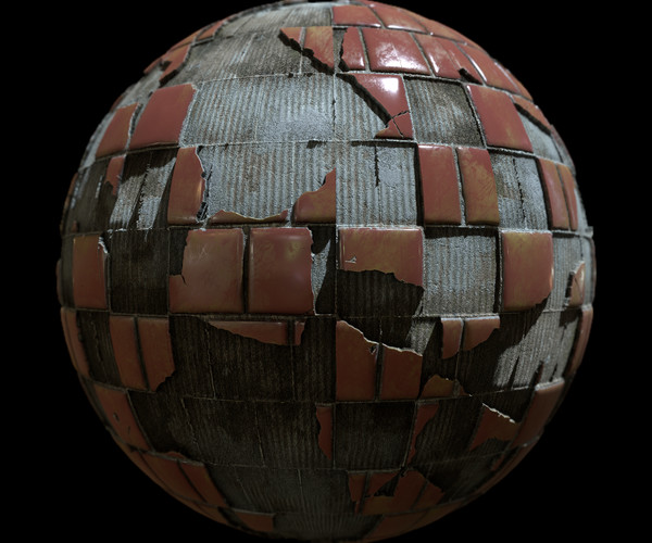 ArtStation - 159. Broken Tiles#08 | Game Assets