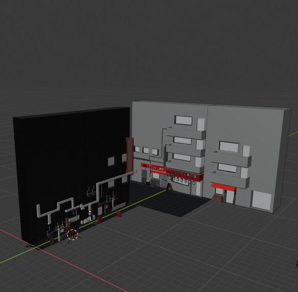 ArtStation - Low Poly Japanese Side Alley Scene (3D model) OBJ | Resources