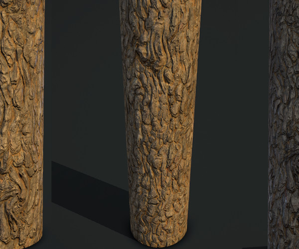 ArtStation - Pine Bark Material | Game Assets