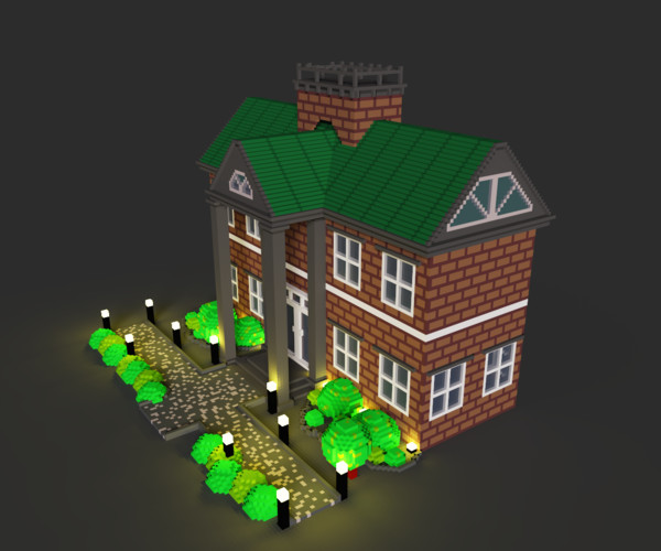 ArtStation - House 2 voxel | Resources