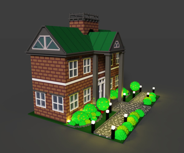 ArtStation - House 2 voxel | Resources