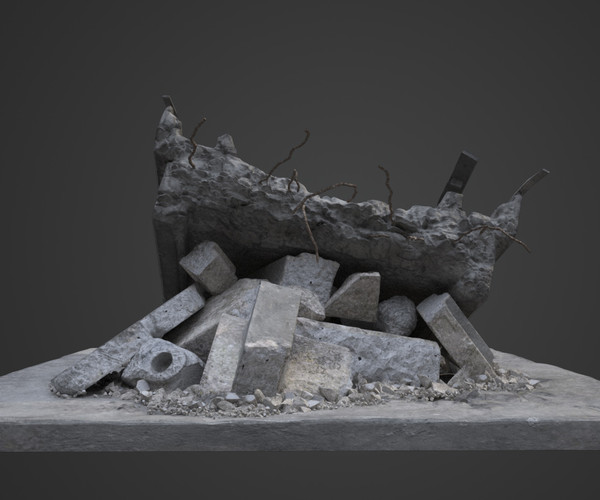 ArtStation - Destroyed Bridge Element | Resources