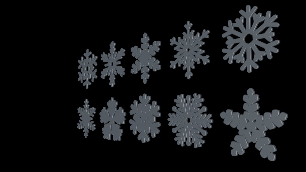 ArtStation - Snowflake pack | Resources