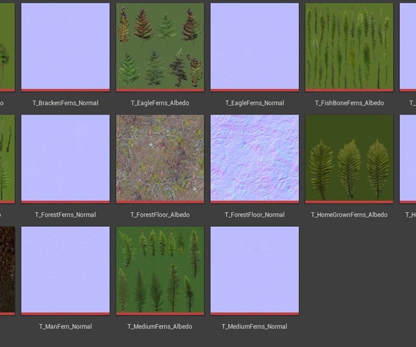 ArtStation - (Textures Only) The Fern Collection | Artworks