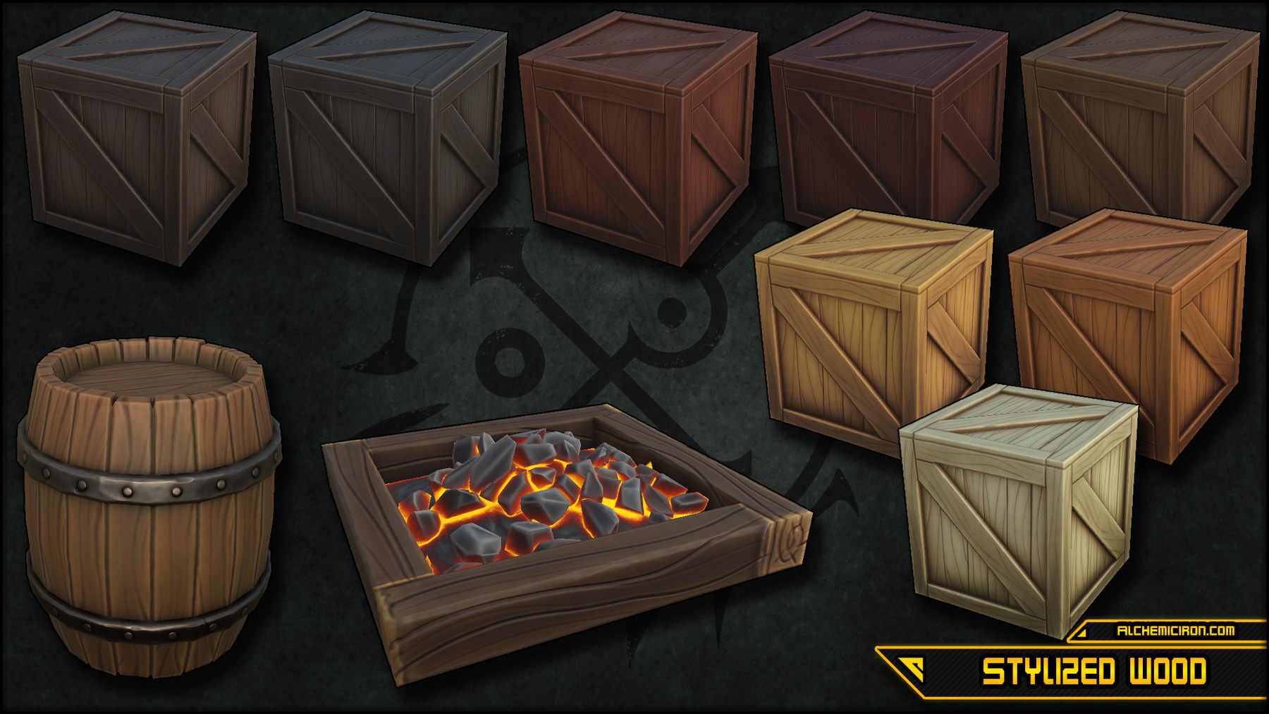 ArtStation - Stylized Wood - Smart Materials | Resources