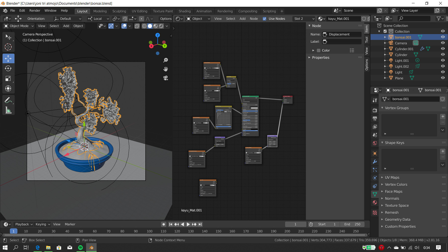 ArtStation - tree model with blender file and obj | Resources