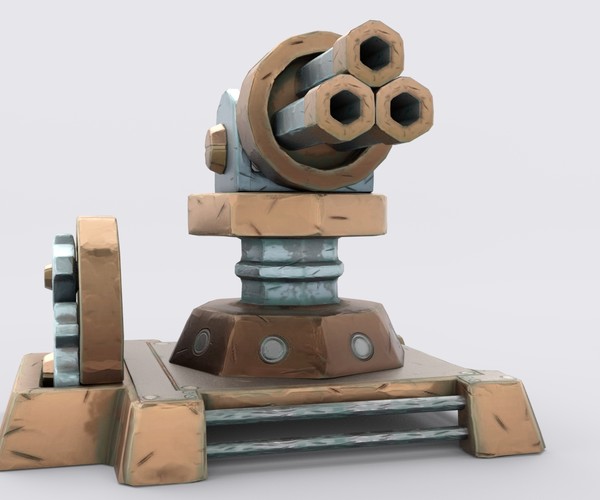 ArtStation - Cartoon Turret | Resources