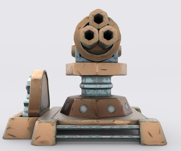 ArtStation - Cartoon Turret | Resources