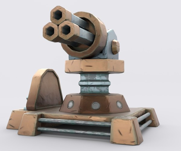 ArtStation - Cartoon Turret | Resources