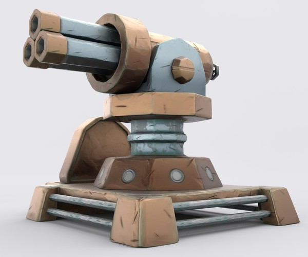 ArtStation - Cartoon Turret | Resources