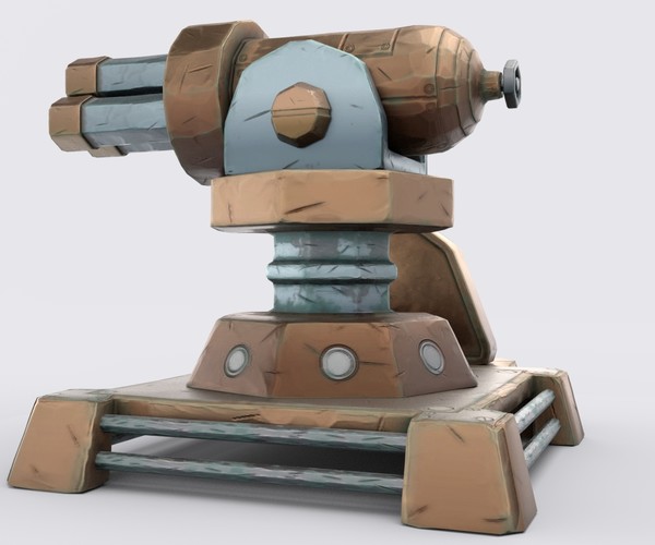ArtStation - Cartoon Turret | Resources