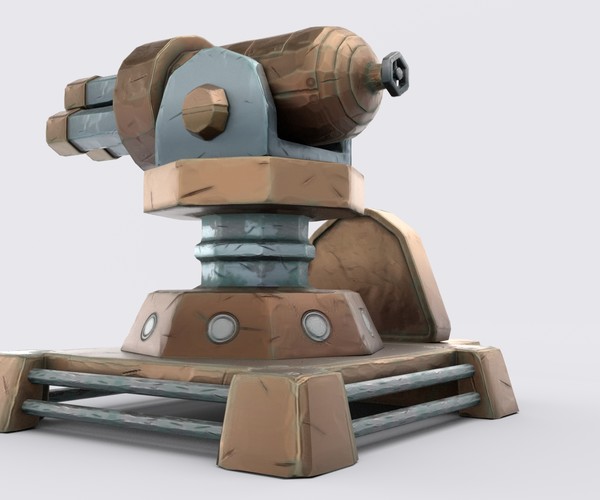ArtStation - Cartoon Turret | Resources