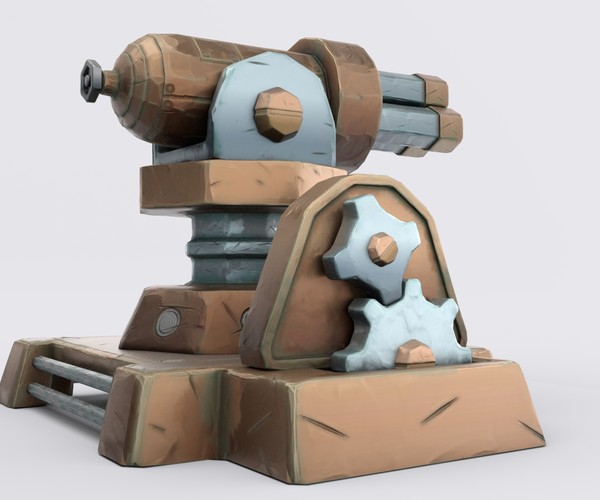 ArtStation - Cartoon Turret | Resources