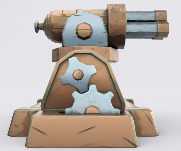ArtStation - Cartoon Turret | Resources