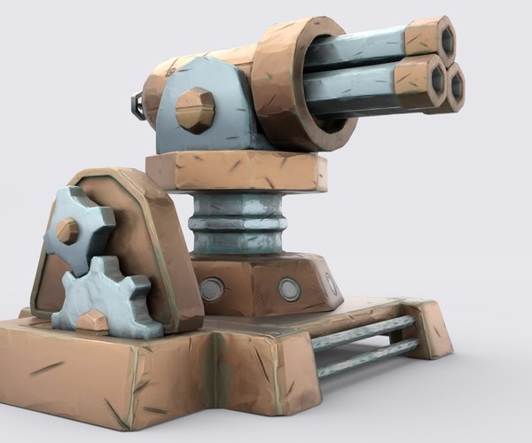 ArtStation - Cartoon Turret | Resources