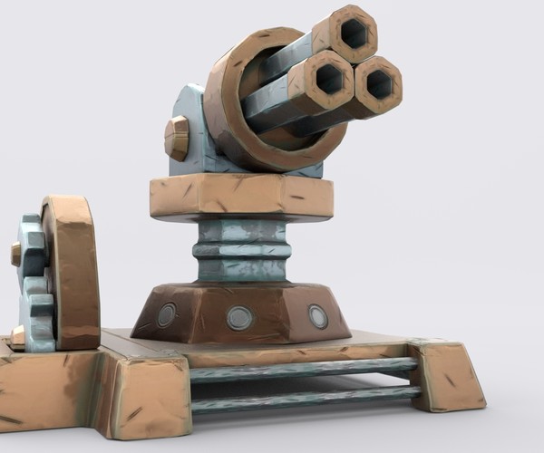 ArtStation - Cartoon Turret | Resources