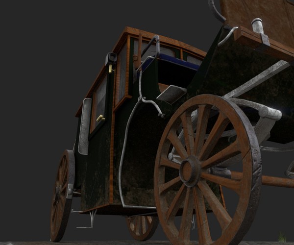 ArtStation - Texturing the Horse Drawn Carriage Part 2 | Tutorials