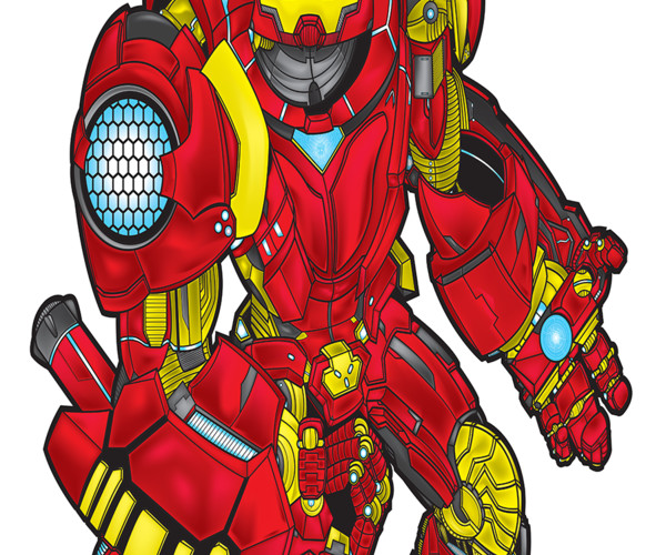 ArtStation - HulkBuster - full color | Artworks