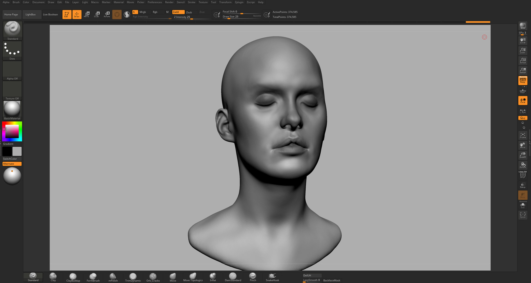 ArtStation - Base Female Head 03 | Resources
