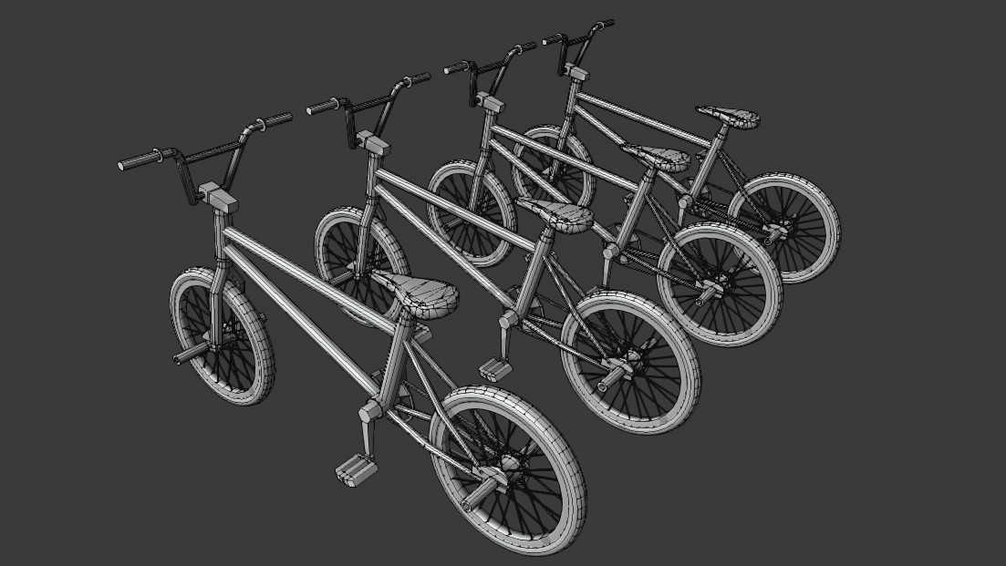 ArtStation - Bikes - Low Poly | Game Assets