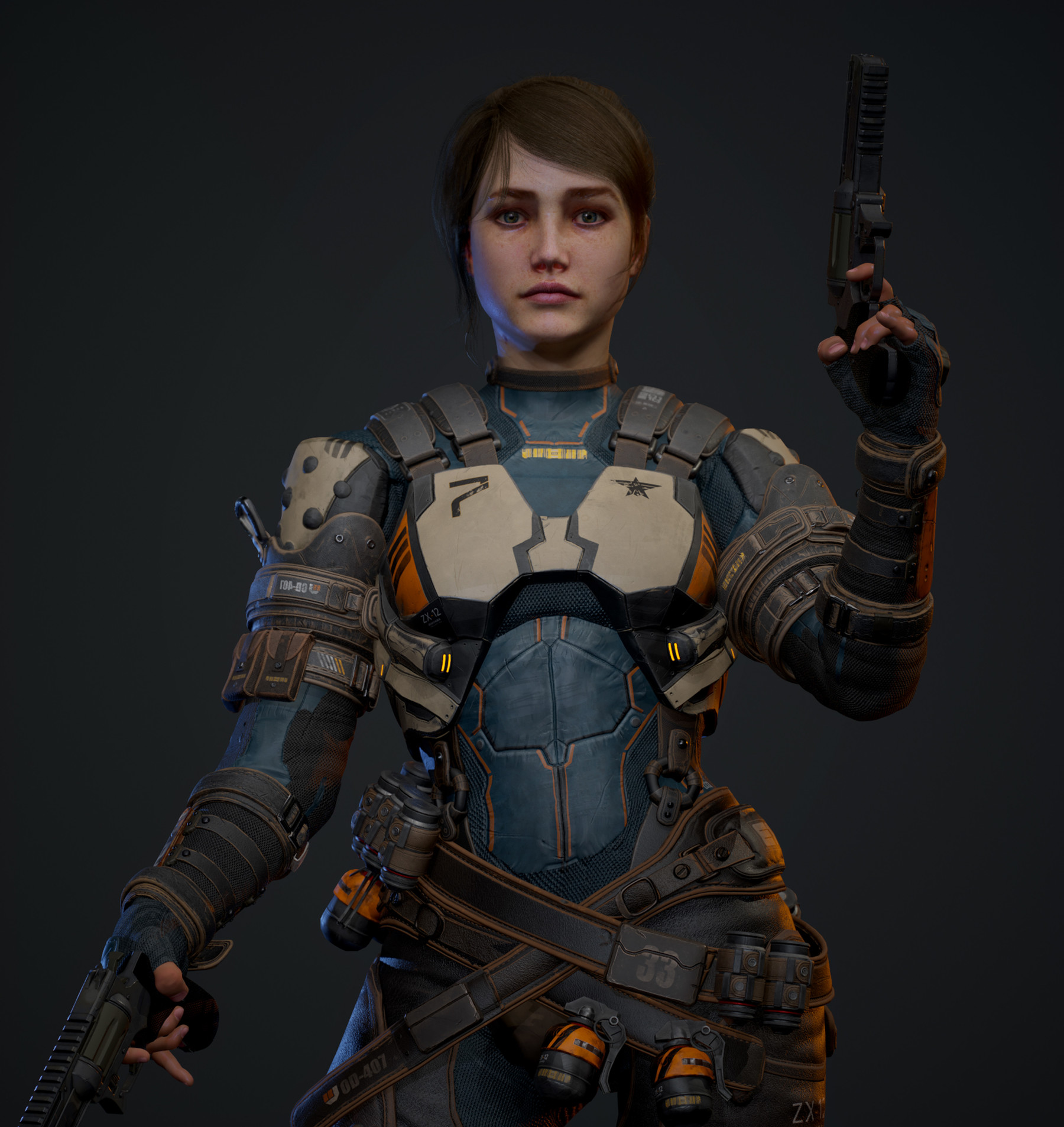 ArtStation - Female Mercenary Real Time | Resources