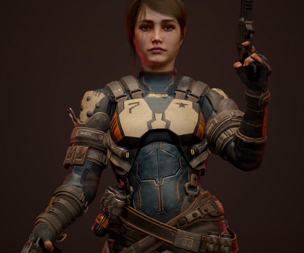 ArtStation - Female Mercenary Real Time | Resources