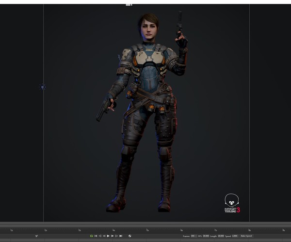 ArtStation - Female Mercenary Real Time | Resources