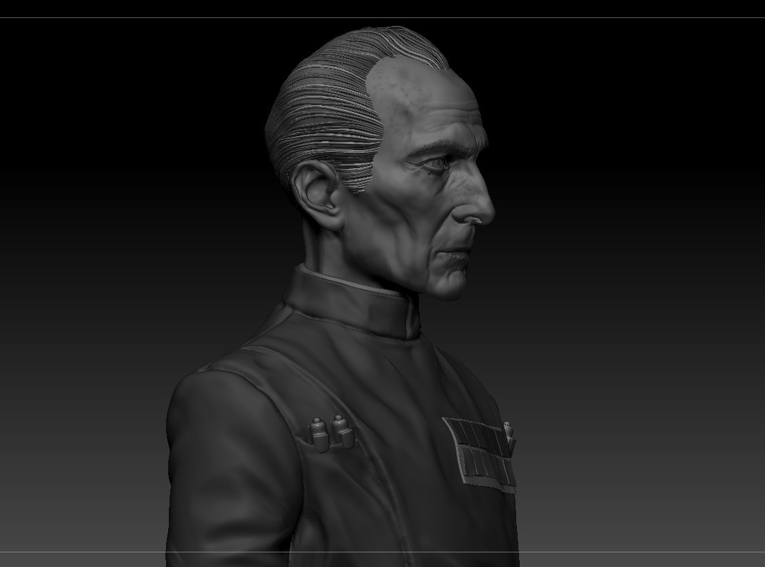 ArtStation - Peter Cushing - Grand Moff Tarkin - Star Wars | Resources