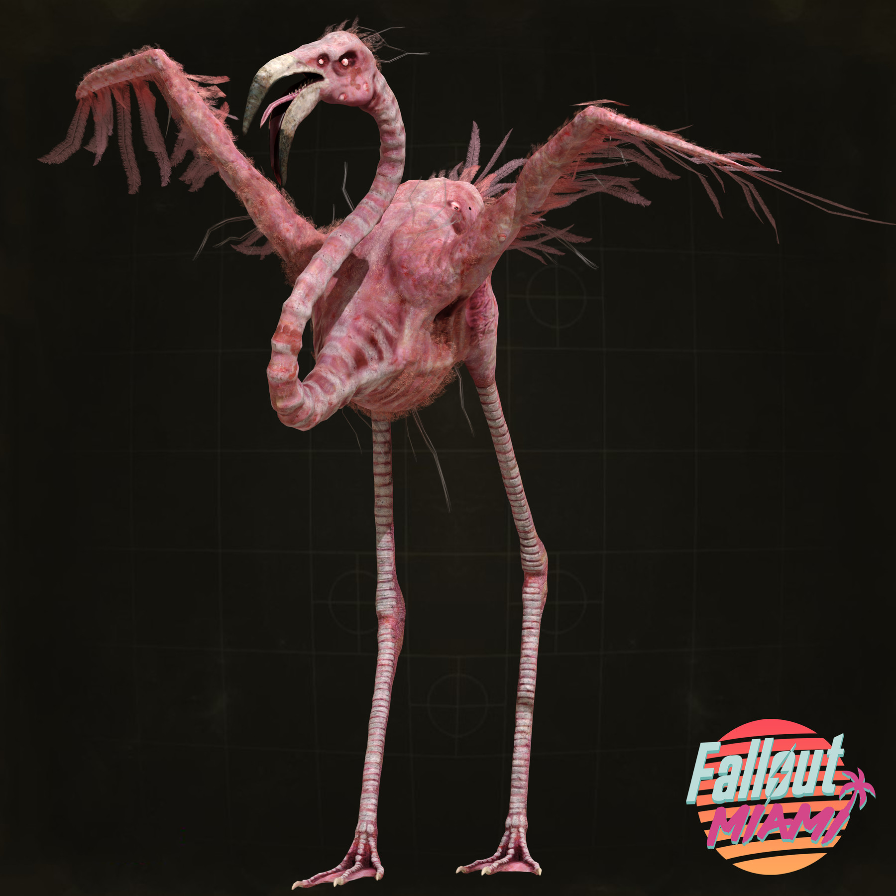 ArtStation - Flamingo Monster | Game Assets