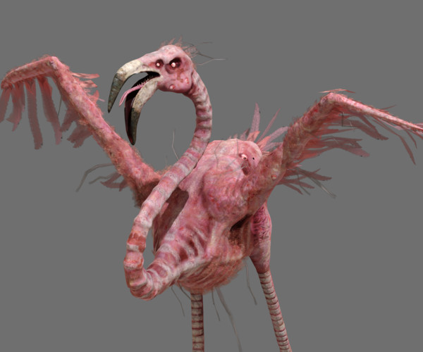 ArtStation - Flamingo Monster | Game Assets