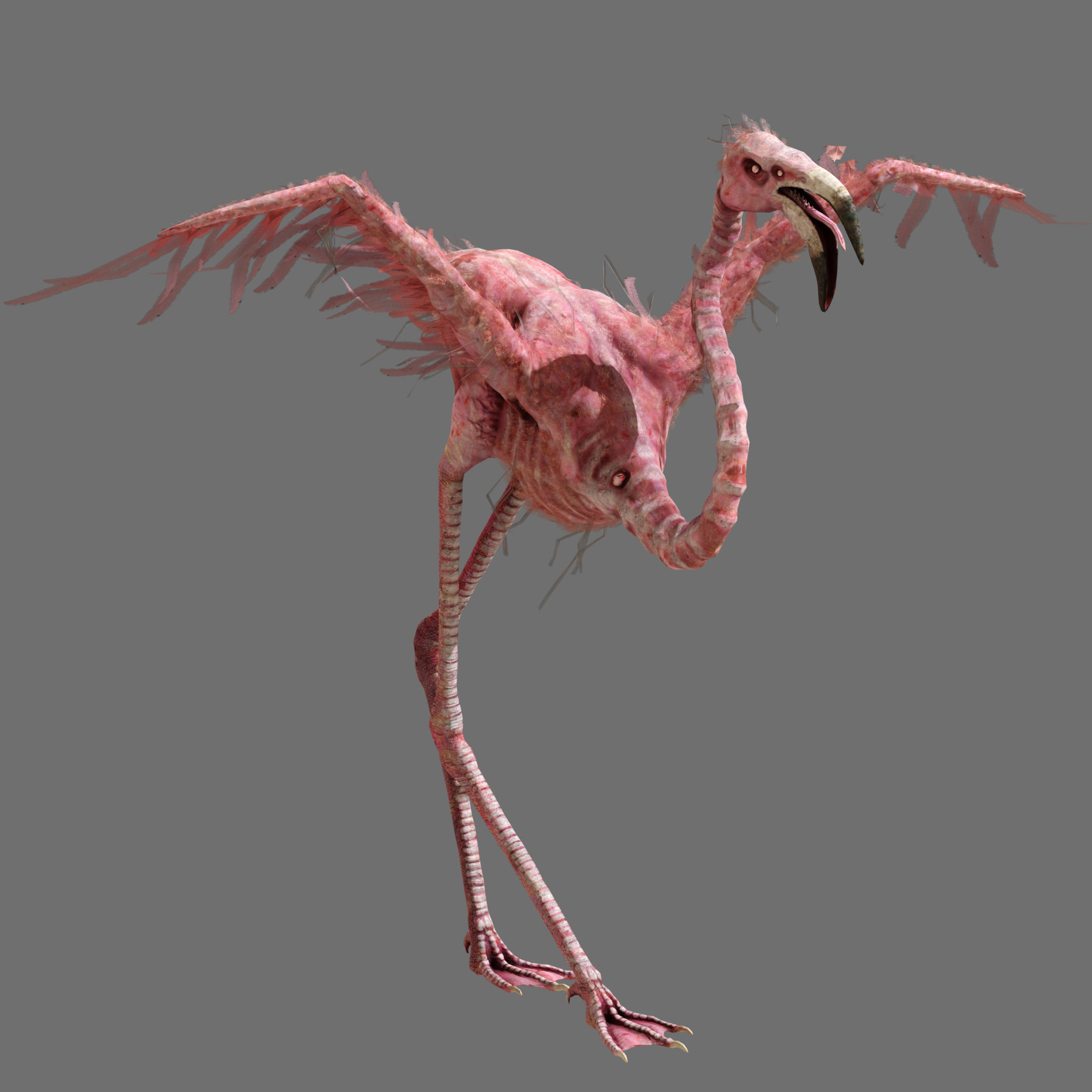ArtStation - Flamingo Monster | Game Assets