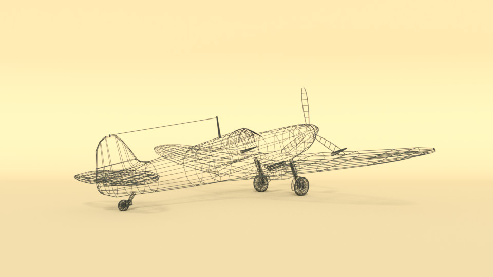 ArtStation - Low Poly Cartoon Supermarine Spitfire MKII | Resources