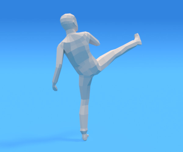 ArtStation - Low Poly Kid Fighting | Resources