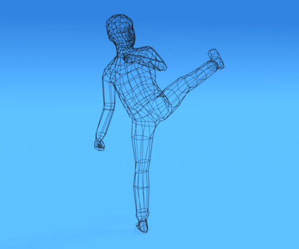 ArtStation - Low Poly Kid Fighting | Resources