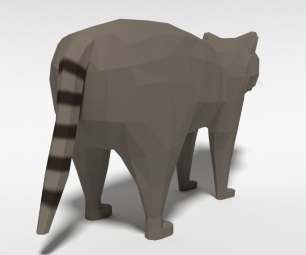 ArtStation - Low Poly Cartoon Raccoon | Resources