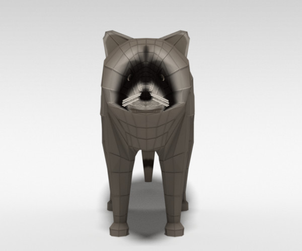 ArtStation - Low Poly Cartoon Raccoon | Resources
