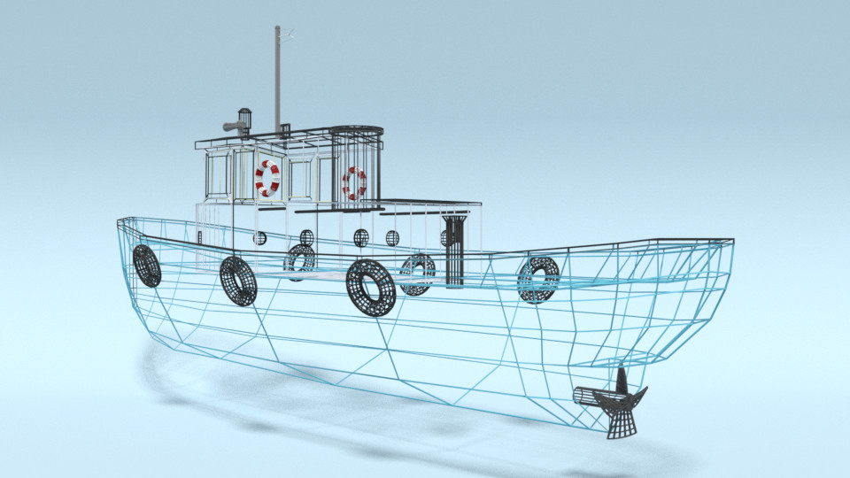 ArtStation - Low Poly Cartoon Fishing Boat | Resources