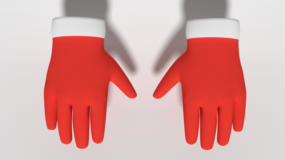 ArtStation - Cartoon Christmas Gloves | Resources