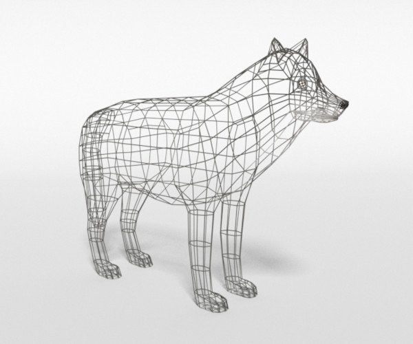 ArtStation - Low Poly Cartoon Grey Wolf | Resources