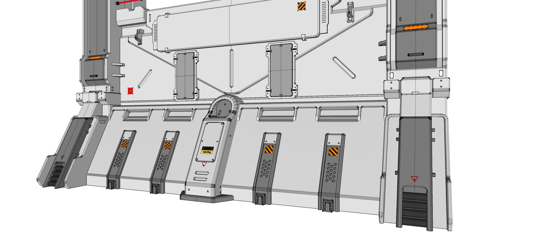 ArtStation - sci-fi Wall 2 | Resources