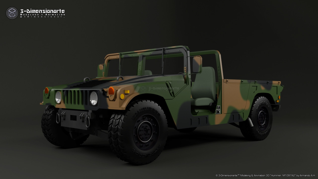 ArtStation - Humvee M1097A2 | Resources