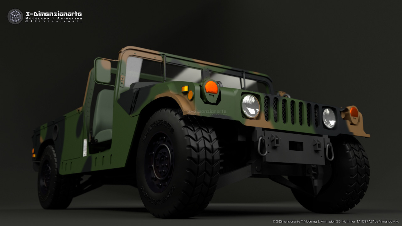 ArtStation - Humvee M1097A2 | Resources