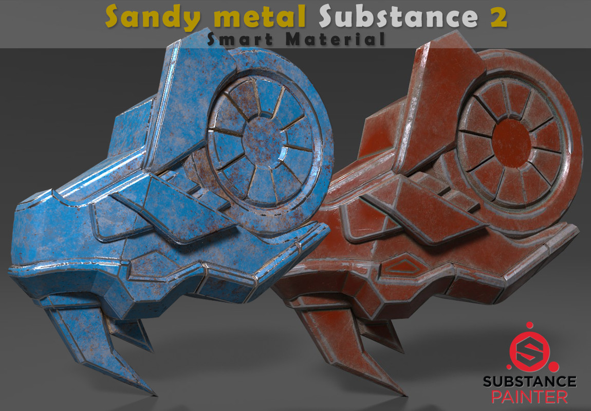 ArtStation - Sandy metal Substance Smart Material | Resources