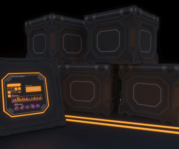 ArtStation - Sci-fi Cargo crate | Game Assets
