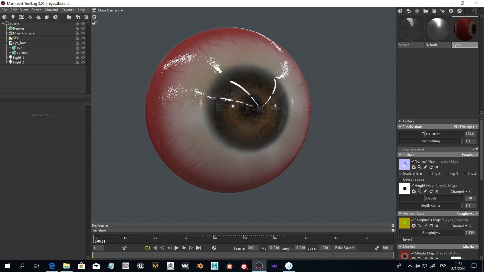 ArtStation - Realistic eyes for games + editable in Substance Painter ...