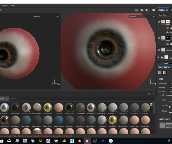 ArtStation - Realistic eyes for games + editable in Substance Painter ...