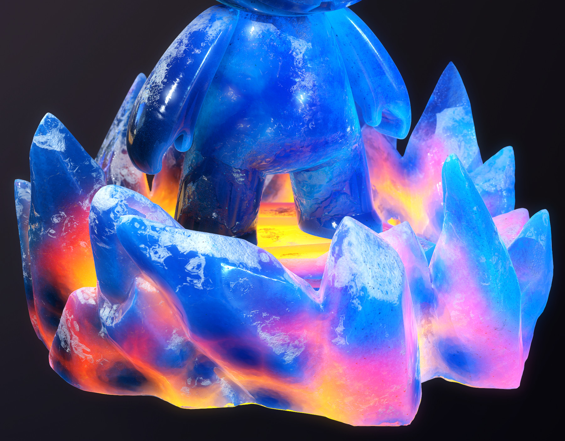 ArtStation - Stylized_ice_substance_material by Safwen Laabidi