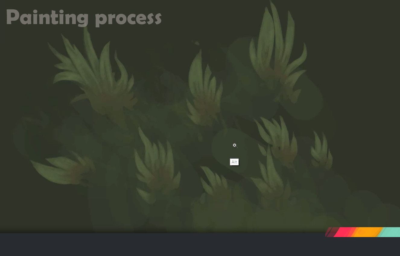 ArtStation - Hand painted grass texture 01 | Tutorials