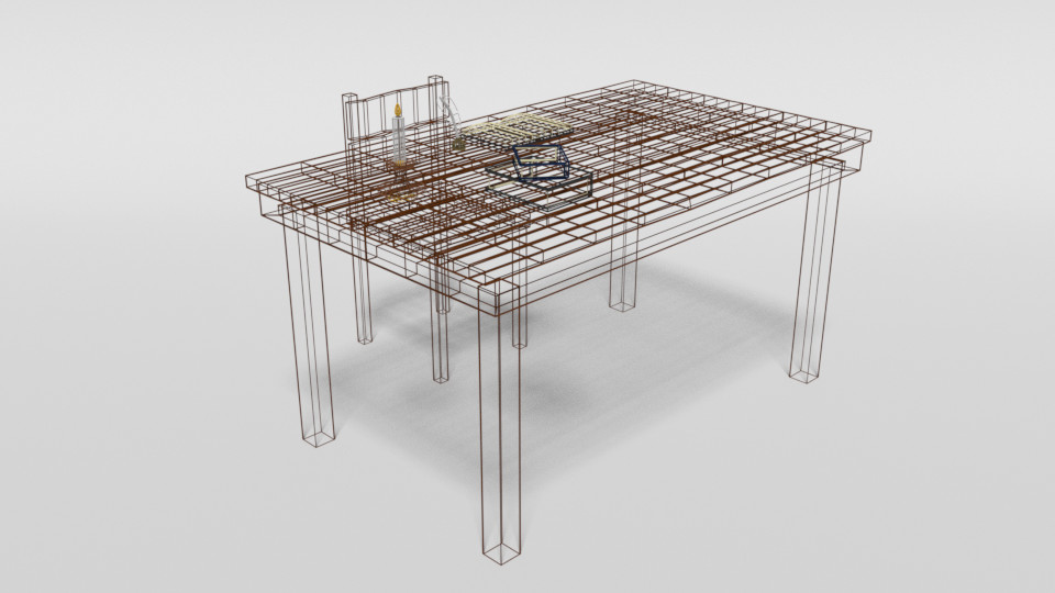 ArtStation - Low Poly Cartoon Old Wooden Table and Chair | Resources